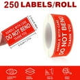 Cocobaby 500PCS Red DO NOT BEND Label Stickers 1"x 1.8" Handle With ...