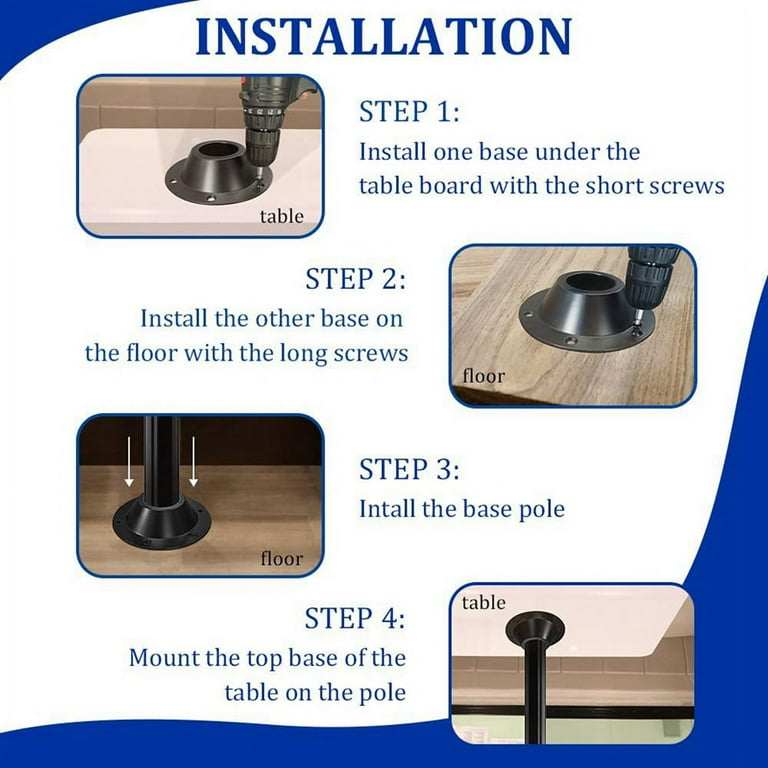 Dinette Table Mounting System RV Table Legs And Base Mount - 29 ...