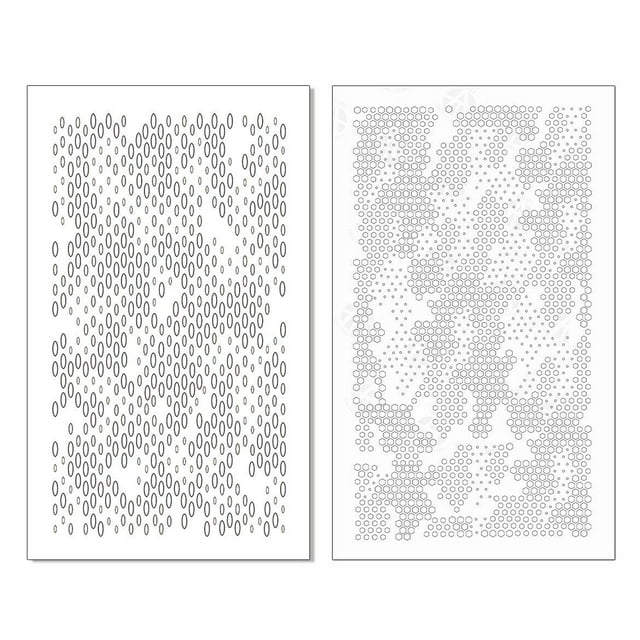 Camouflage Stencils DIY Airbrush RC Truck Paint Mask EllipTAC & HexTAC ...