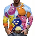 Backyardigans T-shirt for Men Long Sleeve Top Casual Lightweight Tee ...