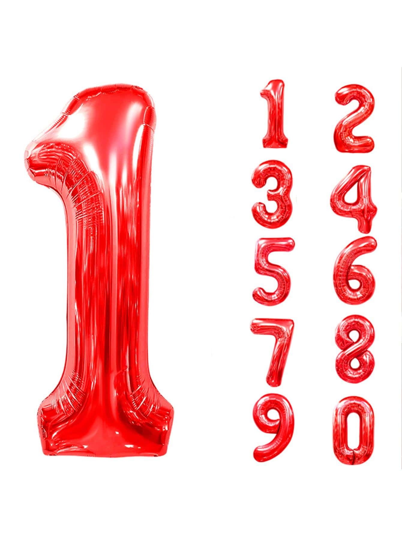 40 Inch Large Numbers Balloons ,Foil Mylar Big Number Balloons for ...