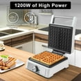 Waffles Maker 2 Slices, Large Square Belgian Waffle Maker, Anti ...