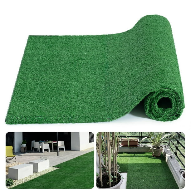 GOTGELIFOutdoor Artificial Grass Rug 3.2x13.12FT Faux Grass Outdoor Rug ...