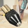 0.3-3.5mm Electric Drill Chuck Three-jaw Head Brass Tail Mini Adapter ...