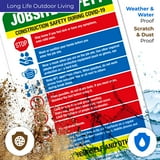 Construction Social Distancing Sign, Jobsite Safety Covid 19 Rules Sign ...