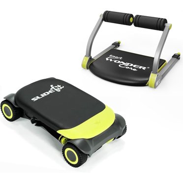 XtremepowerUS Ab Trainer - Complete Home Workout, Abdominal Roller ...