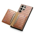 Compatible with Samsung S25 Ultra back cover with crocodile pattern ...