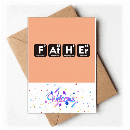 Checal Element Combination Father Welcome Back Greeting Cards Envelopes ...