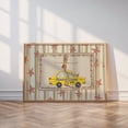 Affixzi City Cowboy, Cowboy Riding Taxi Poster, Southwestern Art ...