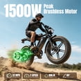 Pescroa Electric Bike for Adults, 1500W Peak Motor E Bike with 48V 15Ah ...