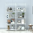 WTZ 5-Tier Bookshelf, Versatile Ladder Bookcase for Living Room ...