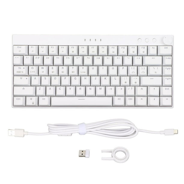 Oubit Keys Mechanical Keyboard,Three Mode Mechanical Keyboard White ...