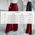 Blmnix Pants for Women Flat Front Work Pants Dress Pants Pants Flare ...