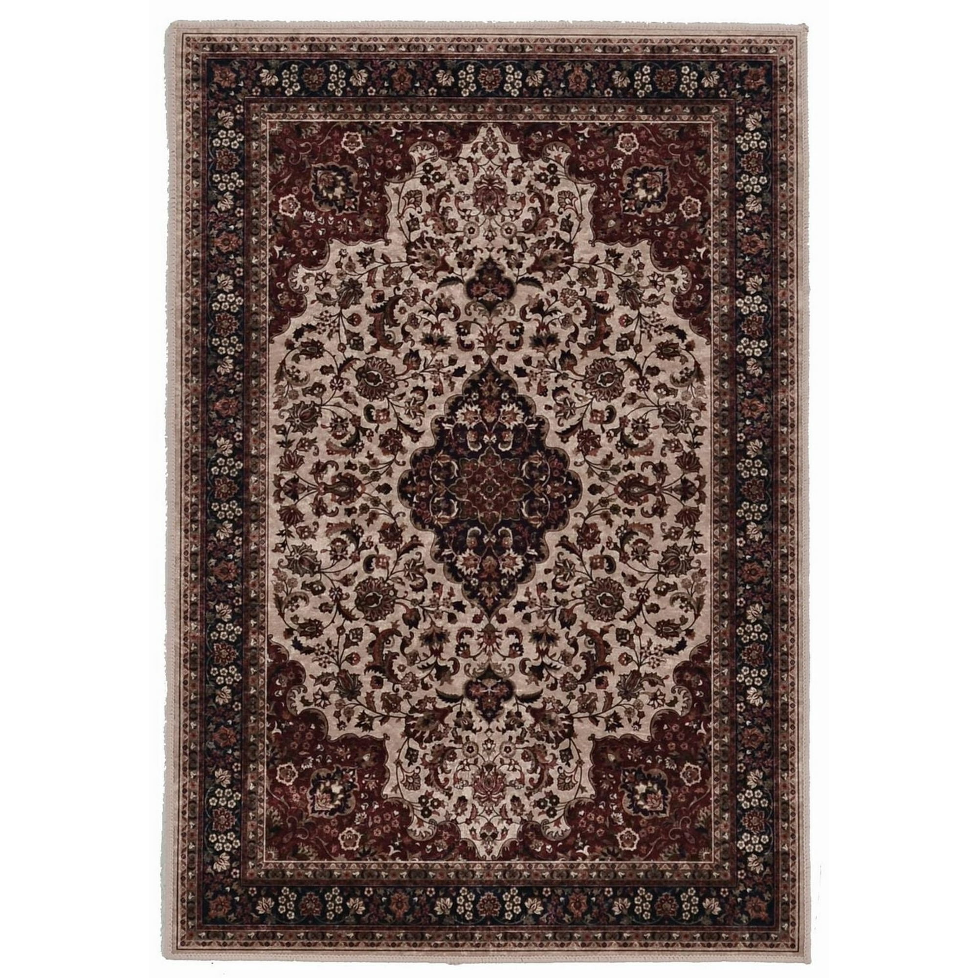 Click here for Linon Emerald Bayer Red & Navy 67 X 97 Area Rug 33... prices