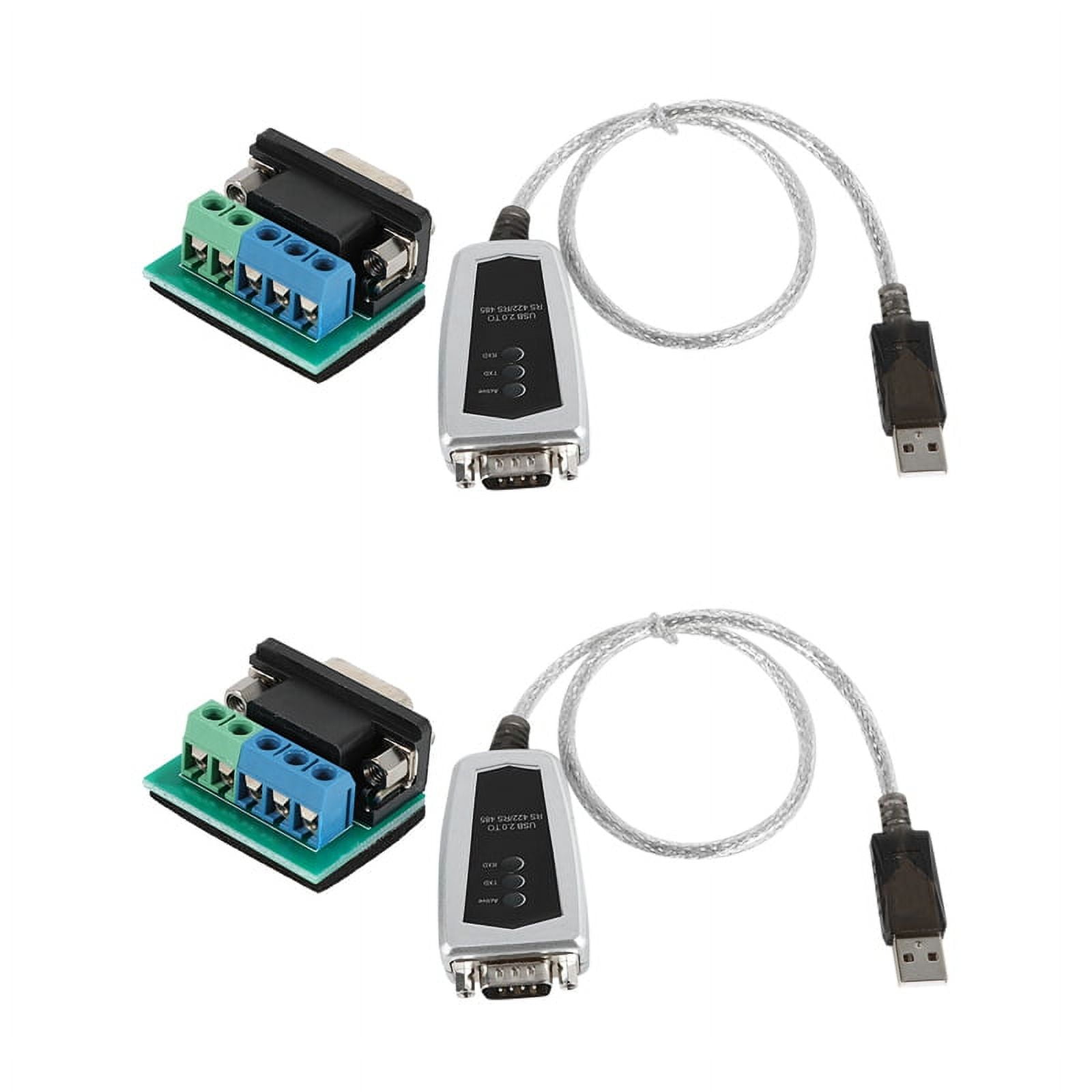 2X USB Una RS485 RS422 Serial Converter Adapter Cable FTDI Chip para Windows 10 8 7, XP Y Mac ...