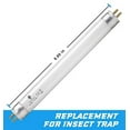 2 Pack 6 Watt Replacement Bulbs F6T5/BL Fluorescent Tube G5 Base 9 inch ...