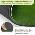 5 x 4 FT Golf Hitting Mat - Artificial Turf Practice Mat with Swing ...