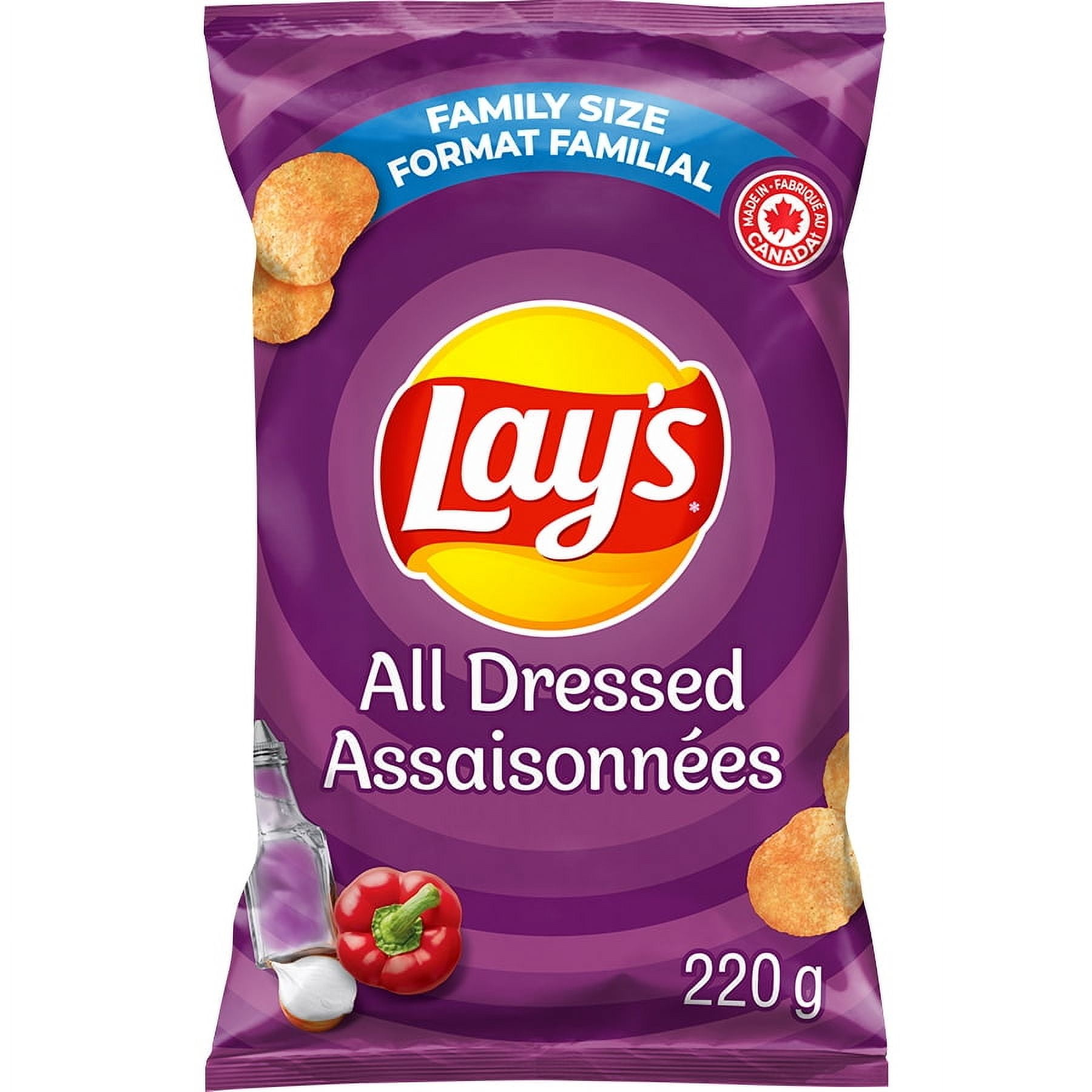 Click here for Lays All Dressed Flavoured Potato Chips 220g prices