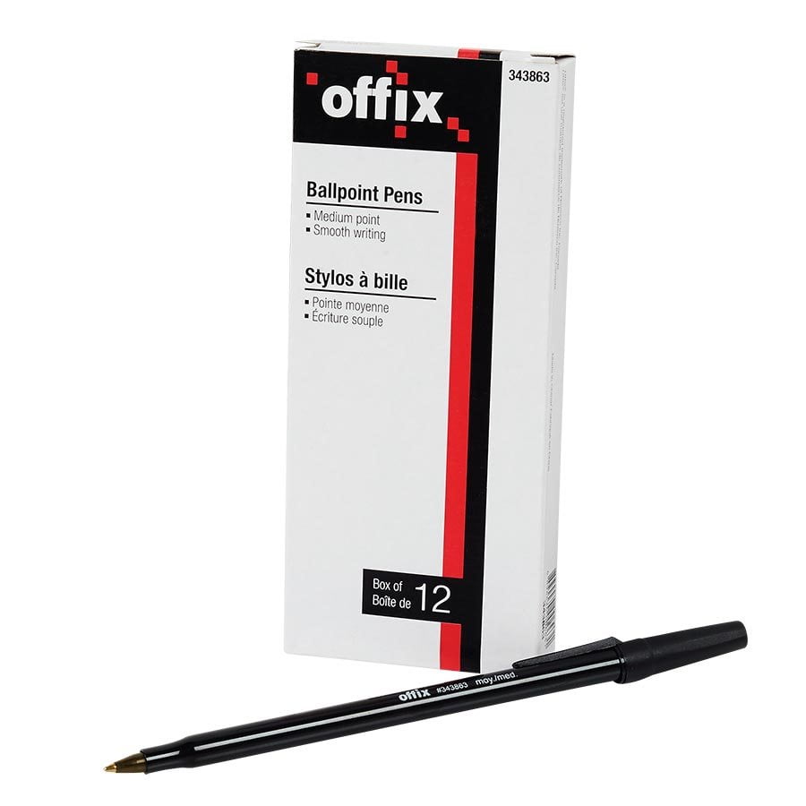 Click here for Offix 343863aa106b2mb Offix Ballpoint Pens Black (... prices