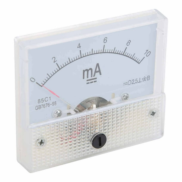 Current 85C1 DC 0-10MA Pointer Ammeter Head Ampere Meter Panel Current ...