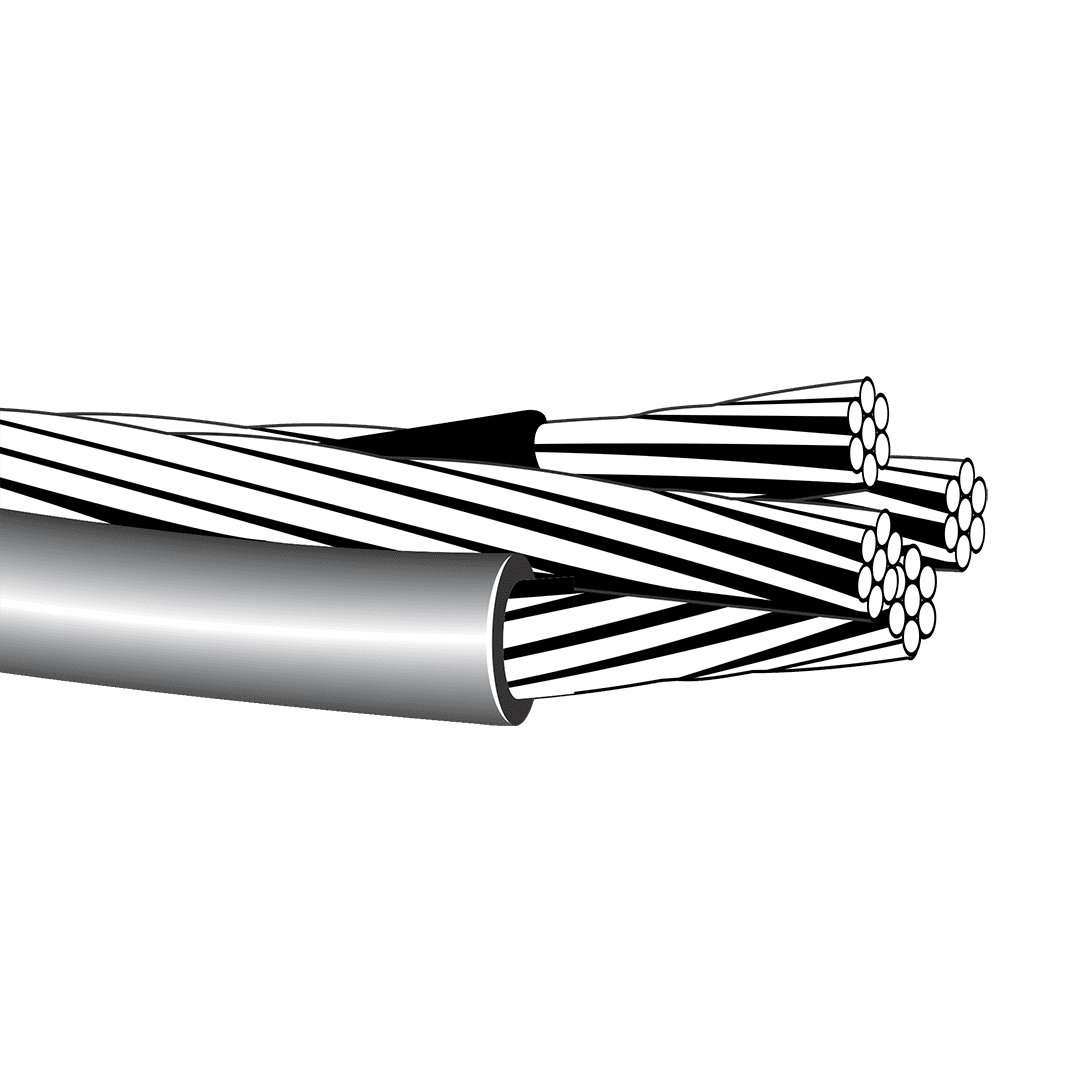 Nassau 500' 6-6-6-6 Chola Quadruplex Overhead Service Drop Aluminum ...