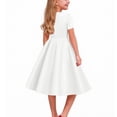 snilers Girls Vintage 1950s Dress Double Breasted Short Sleeve Polka ...