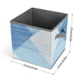 10.6in Folding Storage Box Solid Material Handle On Both Sides For Easy ...