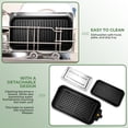 SUSLAS Electric Indoor Grill & Griddle, 1500W Smokeless Design with 3 ...