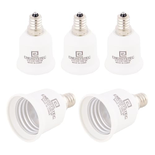 Uxcell E14 to E12 Light Socket Adapter Converter Bulb Base Lamp Holder ...