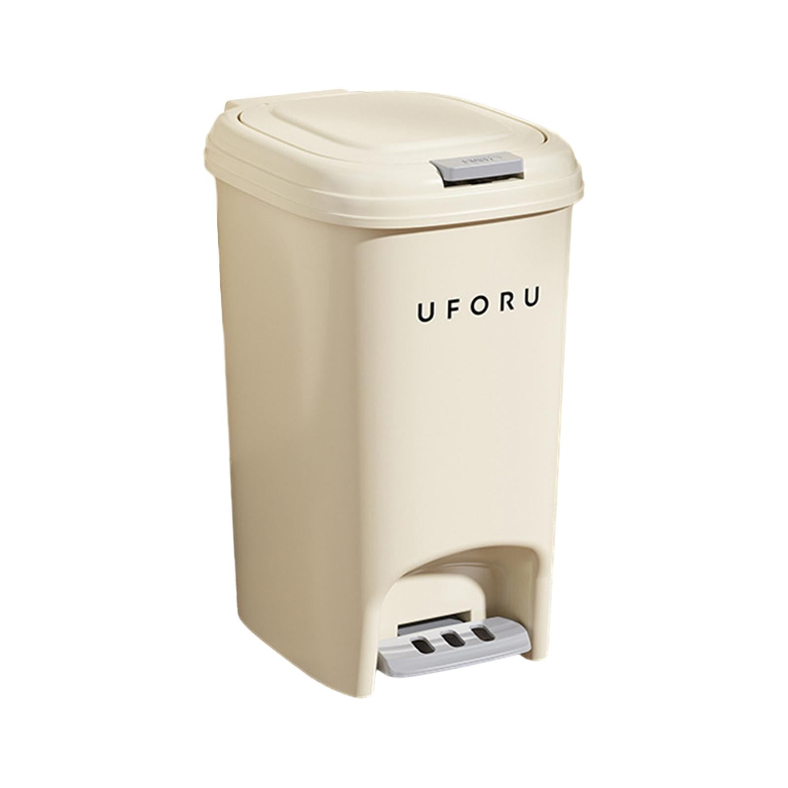 DOLITY Foot Pedal Garbage Bin Kitchen Step Trash Can for Toilet Laundry ...