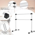 Goplus Portable Ballet Barre 4ft Freestanding Adjustable Double Dance ...