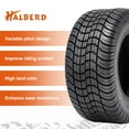 HALBERD 205/50-10 High Land Golf Cart Tires, 4PLY, Tour Max, Suitable ...