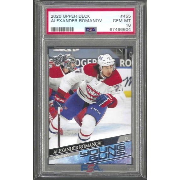 2020 Upper Deck Alexander Romanov #455 PSA 10 - Walmart.com