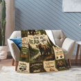 Bear Camping Blanket Gift Throw Blanket Forest Wildlife Gift for Men ...