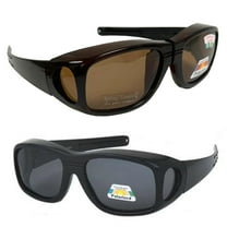 TINHAO Fit Over Polarized Sunglasses Over Glasses, Wrap Around ...