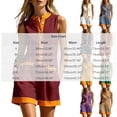 Ailaofu Women's Summer Sleeveless Color Block Jumpsuit Shorts, Stylish ...