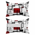Abstract Geometric Squares Outdoor Pillow for Chaise Lounge Chair,Head ...