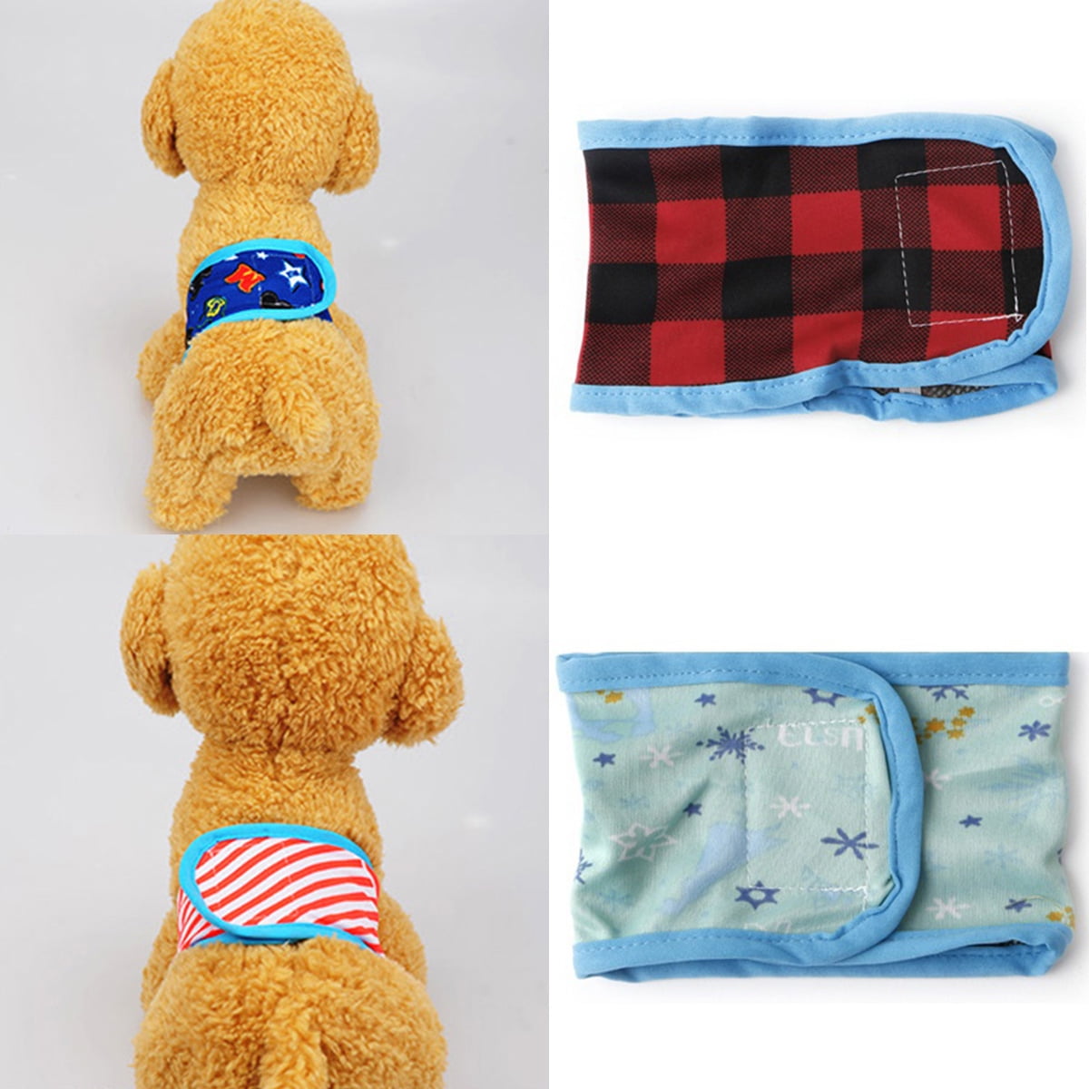 Walbest Washable Dog Belly Wrap Male Pet Physiological Reusable Boy ...