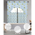 Cute Lemon Floral Kitchen Curtains Swag Valance and Tier Curtains Set ...