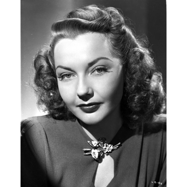 Lynn Bari Posed in Classic Dress Photo Print - Walmart.com - Walmart.com