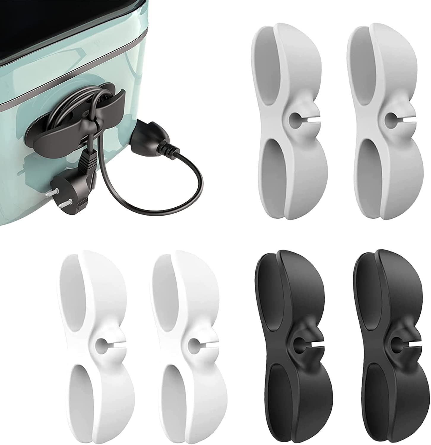 6PACkS Cord Organizer for kitchen Appliances Upgraded Kitchen Small ...