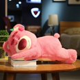 Fluffy Cartoon Bear Doll Cute Lotso Toy Pillow Soft Stuffed Strawberry ...