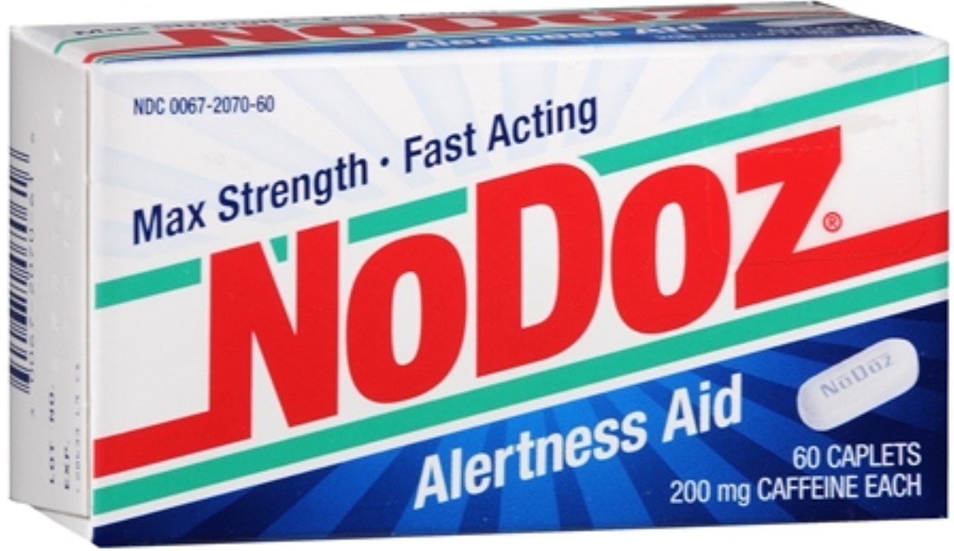 NoDoz Max Strength Stay Awake Tabs, 200mg Caffeine Dose, Alertness Aid ...