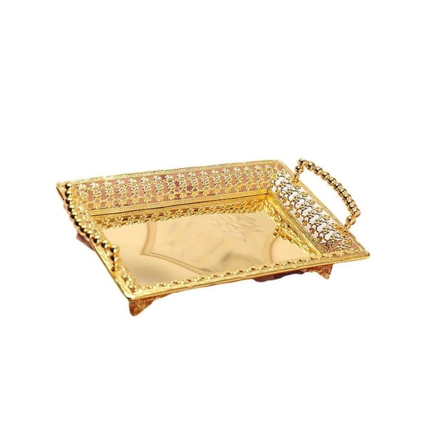 Plate Alloy Fruit Sugar Trays KTV Hotel coffee cake Plate Party Tray ...