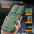 for Samsung Galaxy S25 Phone Case with Sliding Camera Cover, Military ...