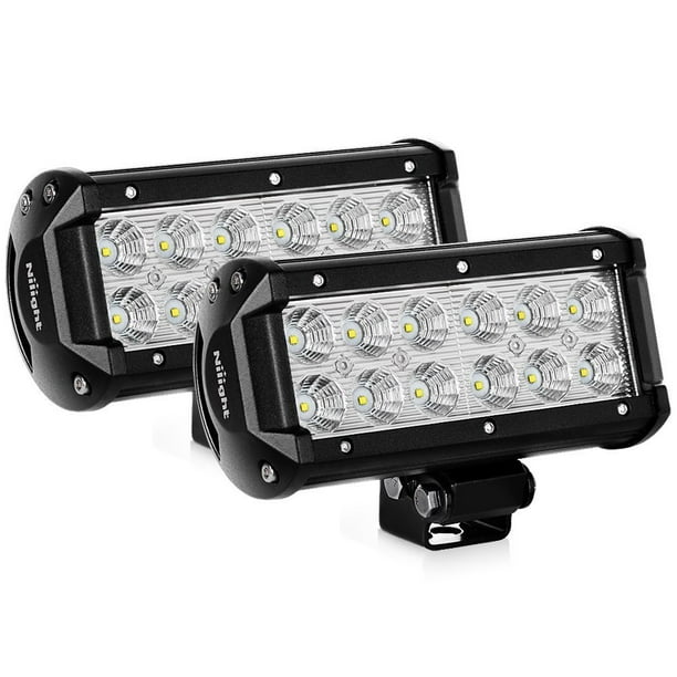 Nilight 2PCS 6.5" 36w Flood LED Work Light Off Road LED Light Bar Super ...