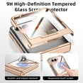 Case for Motorola Razr 50 / 60 / 70 with Hinge Protection + Tempered ...