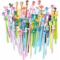 20pcs Squishy Pens for Kids, Cute Fun Stress Relief Bobblehead Pen ...