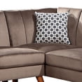 BenJara Lynn 2 Piece L Shaped Sectional Sofa, Mid Century, Velvet ...