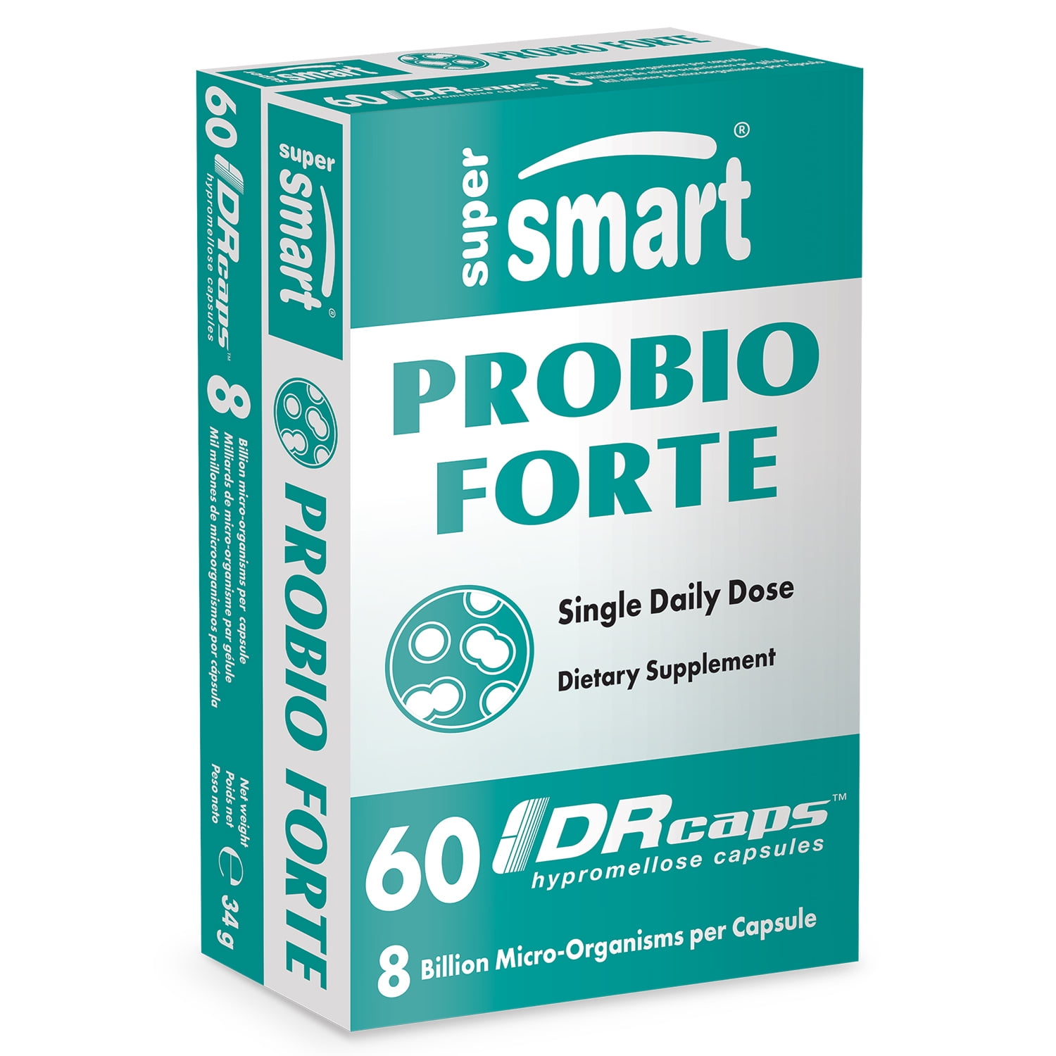 Supersmart - Probio Forte™ 8 Billion CFU per Day - Probiotics ...